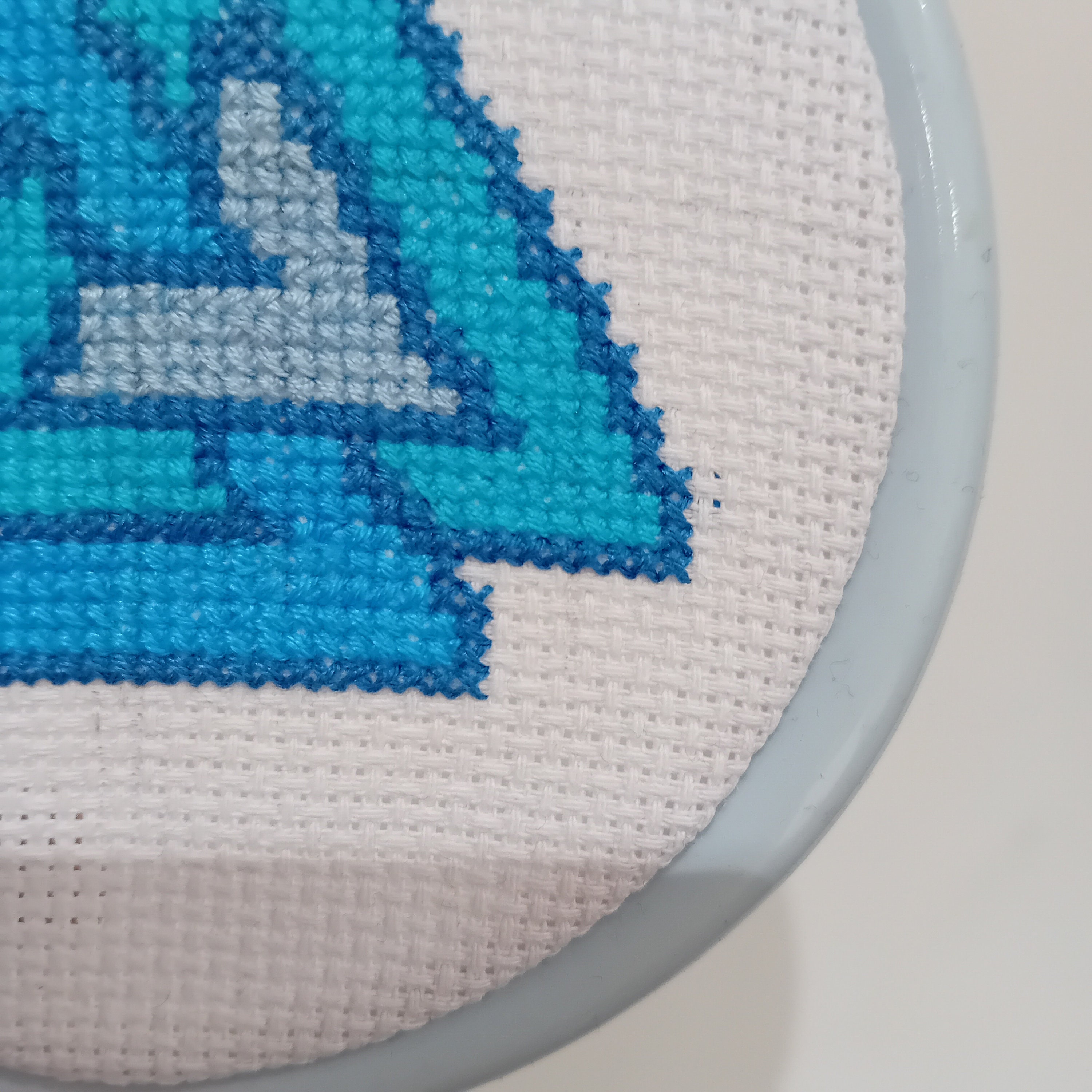 Valknut Cross Stitch Pattern Blue. Norse Mythology Symbol. PDF Download ...