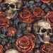 Skulls and Roses Seamless Pattern Digital Download - Etsy