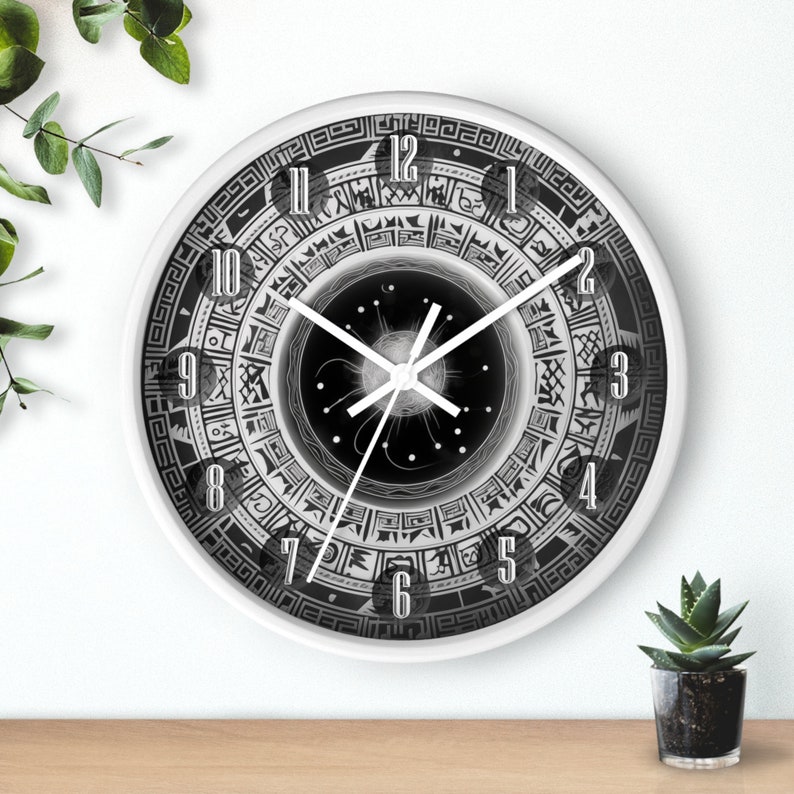 Designer Wall Clock Black & White - Etsy