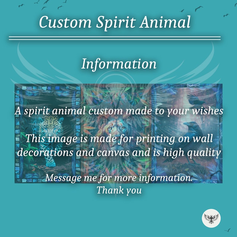 Spirit Animals Custom Made - Etsy