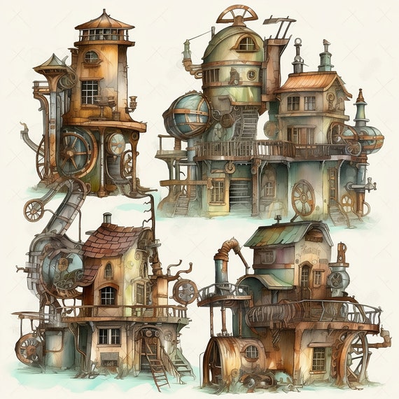 Steampunk House Concept