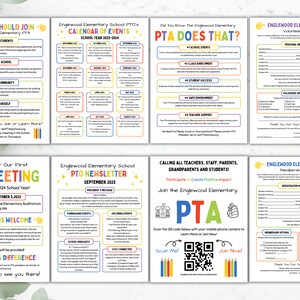 Editable PTO Flyer Bundle PTO Hand Out Templates Why Join the Pto ...