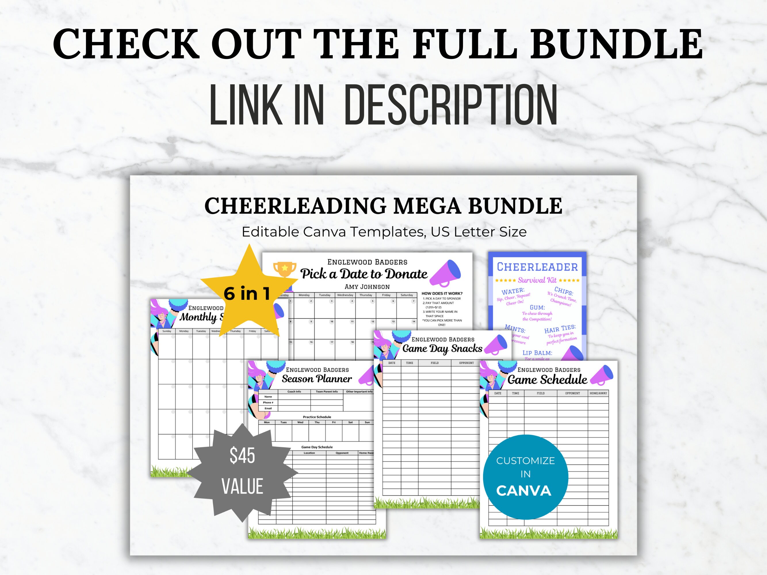 Cheer Game Snacks Schedule Template Cheer Snack Sign up Sheet - Etsy