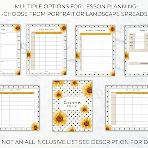 2025-2026 Teacher Planner Printable Monthly Calendar Weekly Planner ...