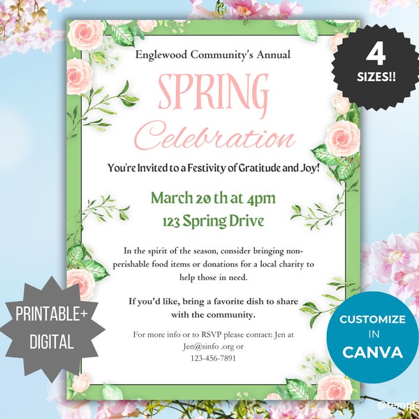 Spring Invitations - Etsy