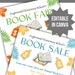 Summer Book Fair Flyer Template PTO Book Sale Flyer Editable Template ...