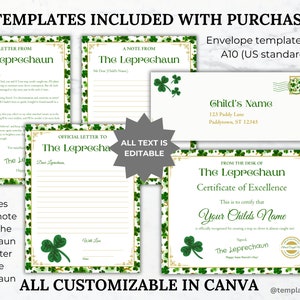 St Patricks Day Leprechaun Letter Bundle Leprechaun Trap Printable ...