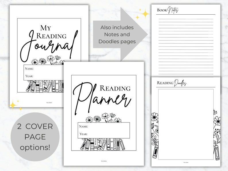 Reading Journal Printable for Book Review for Book Journal Log Reading ...