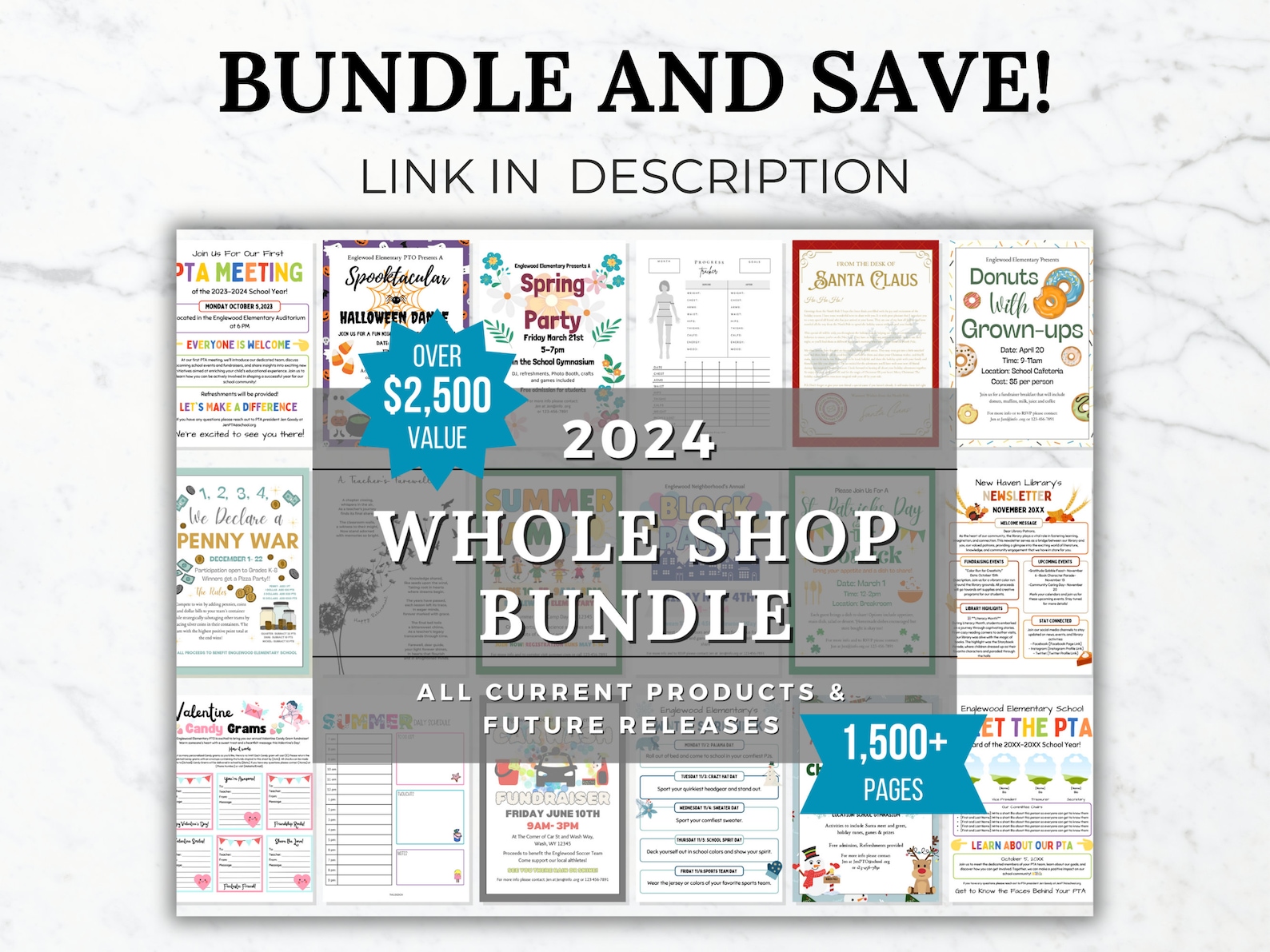 PTA Room Parent Welcome Packet PTO Class Parent Volunteer Info Binder ...