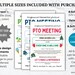 PTO Meeting Flyer Template Bundle Seasonal Pto Flyer Editable Pto ...
