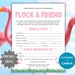 Flock a Friend Form Template Flock My Yard Editable PTA Printable ...