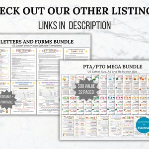 Editable PTA Flyer Bundle PTA Hand Out Templates Why Join the Pta ...