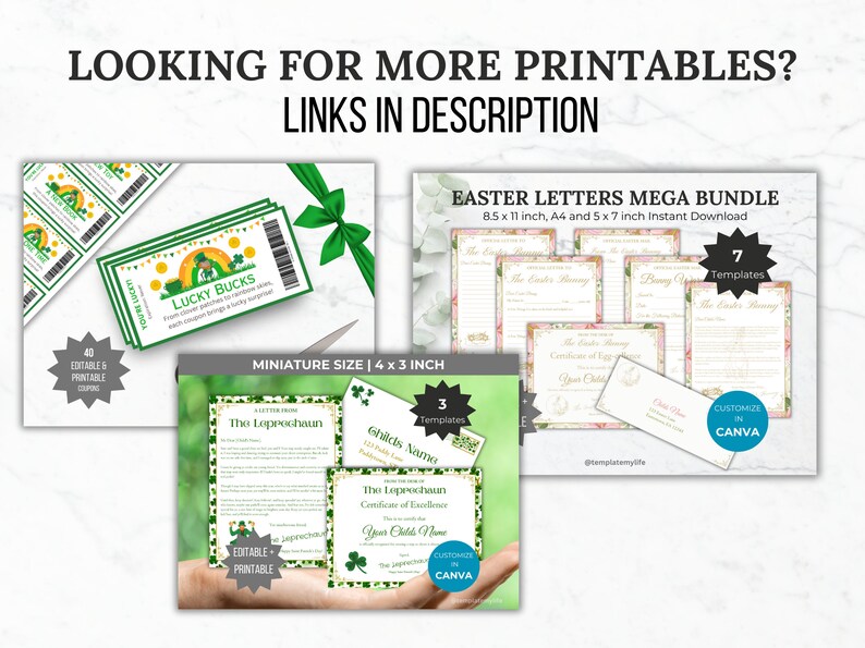 Leprechaun Bait Tag Printable St Patricks Day Treat Bag Topper ...