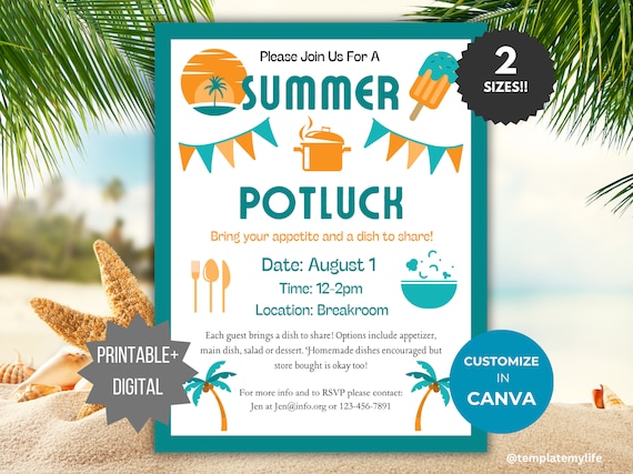 Staff Potluck Invitation