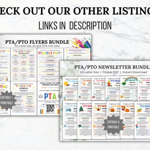 PTA Does That Flyer PTO Does That Template PTA Did You Know Handout Pto ...