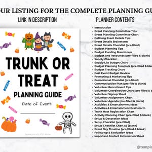 Trunk or Treat Flyer Invite Template Halloween Party Invitation ...