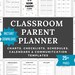 Classroom Parent Planner Printable PTO Room Parent Binder Template PTA ...