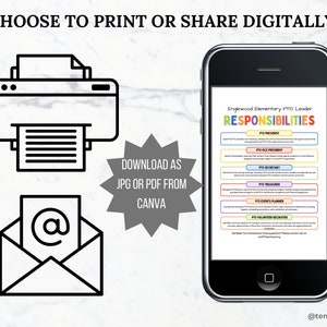 PTO Board Member Flyer PTA Officer Description Template PTO Election ...