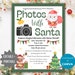 Photo With Santa Christmas Fundraiser Flyer PTO Template Holiday ...
