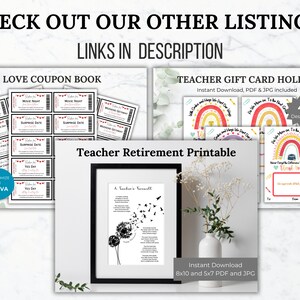 Teacher Valentine Gift Tag Printable Elementary Educator Gift Bag Label ...