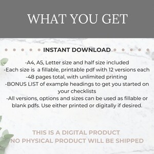 Editable to Do List Printable Bundle To-do List Digital Planner Insert ...