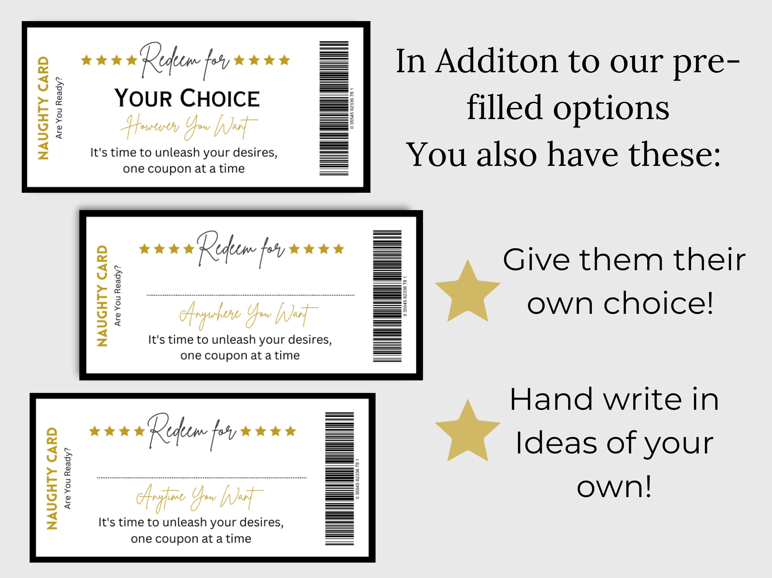 Naughty Coupon Book Printable Adult Coupons Intimate Gift for Husband ...