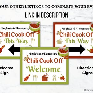 Fall Chili Cook off Flyer Template Autumn Church Event Invite Editable ...