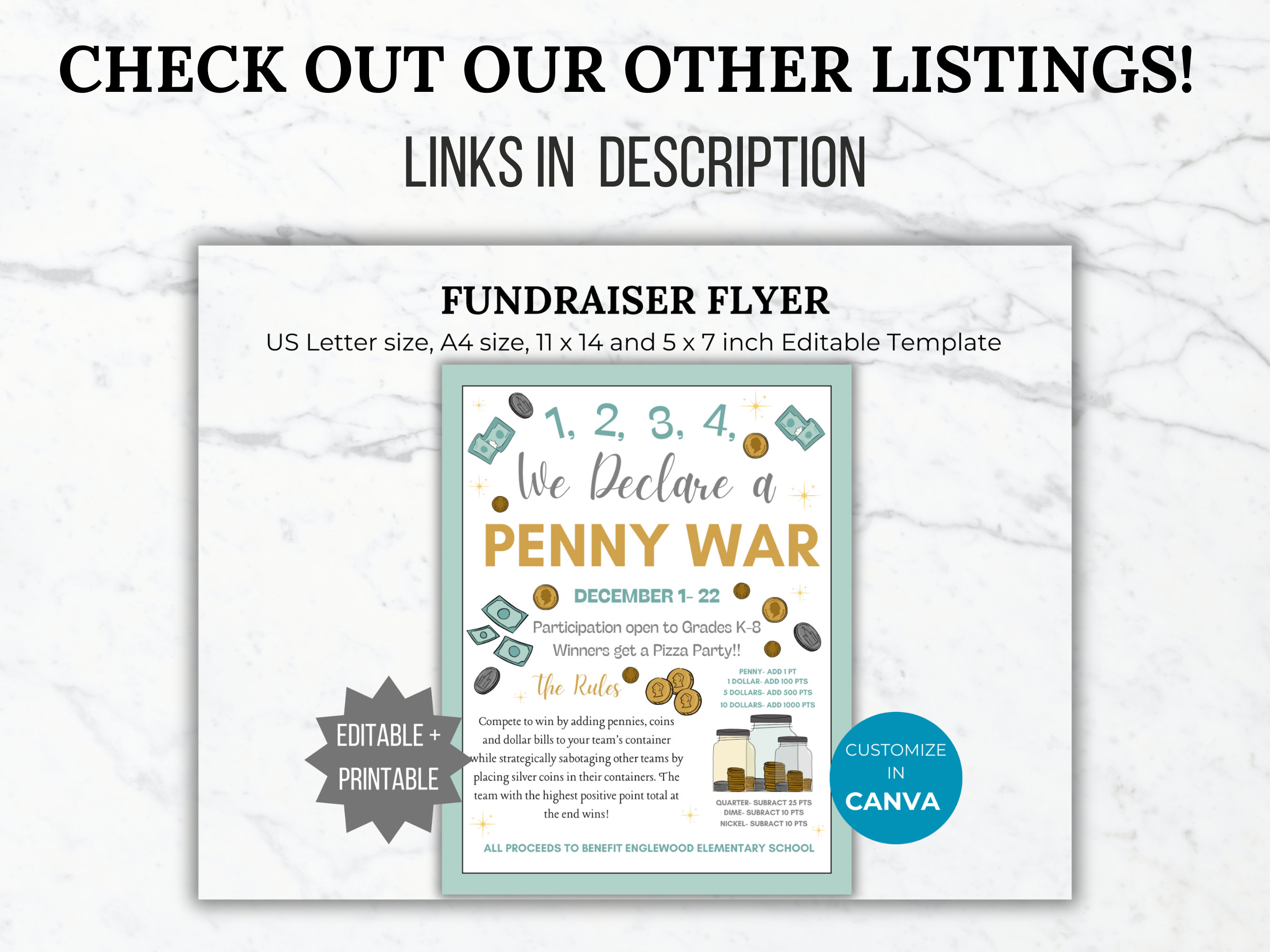 Spring Clothing Drive Flyer Template Library Donation Sign Editable ...