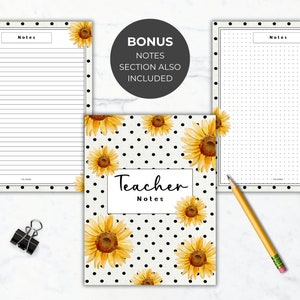 Teacher Planner Printable 2025-2026 School Calendar Lesson Planner ...