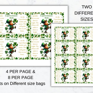 Leprechaun Bait Tag Printable St Patricks Day Treat Bag Topper ...