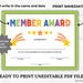 PTO PTA Member Award Certificate Template Member Appreciation Gift ...