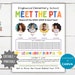 Meet the PTA Flyer Meet the PTO Template Meet the Pto Board - Etsy UK