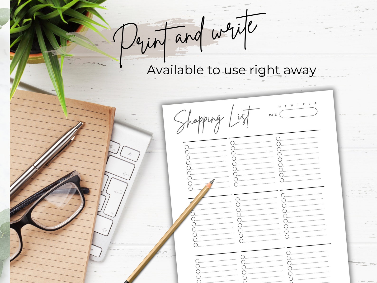 Editable Party Shopping List Printable Event Recipe Grocery - Etsy