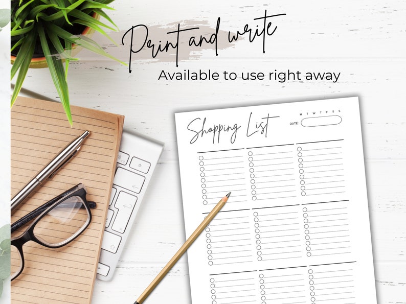 Editable Party Shopping List Printable Event Recipe Grocery List ...