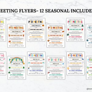PTA Flyers Bundle Pto Template Pta Newsletter Flyer Editable Pta ...