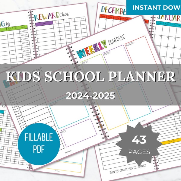 Homework Calendar - Etsy