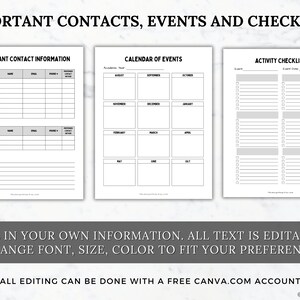 PTA Room Parent Welcome Packet PTO Class Parent Volunteer Info Binder ...