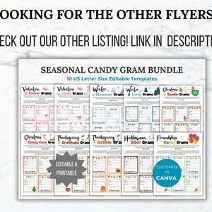 Winter Snowman Gram Flyer PTO Template Holiday Candy Gram Printable ...