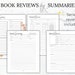 Book Reading Journal Printable Bundle Reading Planner Log Book Reading ...