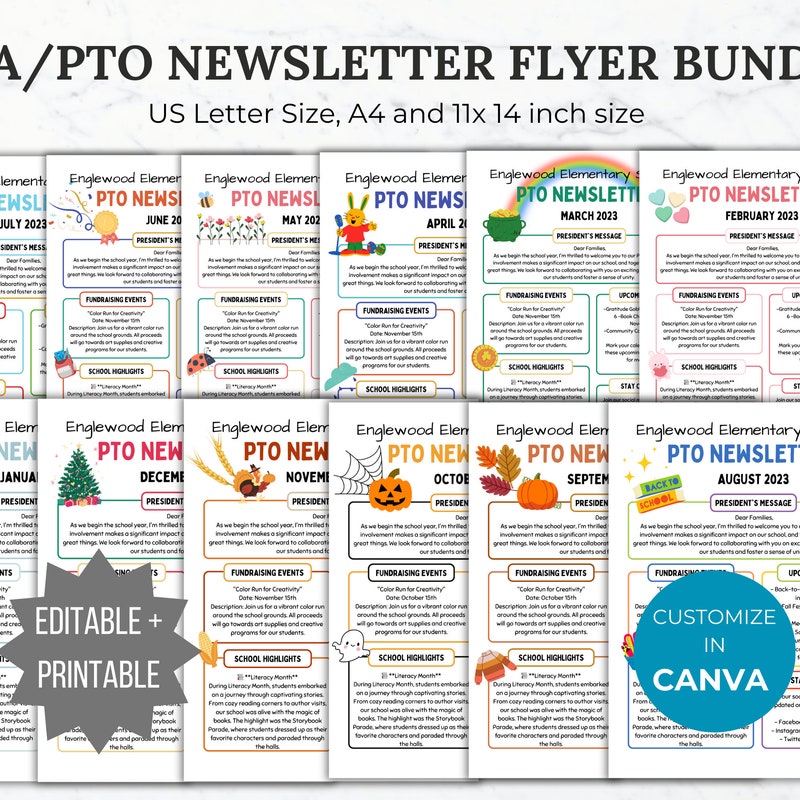 Newsletter Template - Etsy