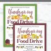 Thanksgiving Food Drive Flyer Template PTO Charity Flyer Editable ...