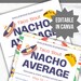Nacho Average Teacher and Staff Appreciation Week Flyer Template Taco ...
