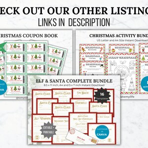 Elf Report Card Printable Elf Warning Letter Christmas North Pole Mail ...