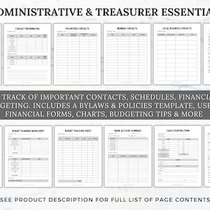 PTO Printable Planner PTA Fundraiser Planning Binder Template PTO ...