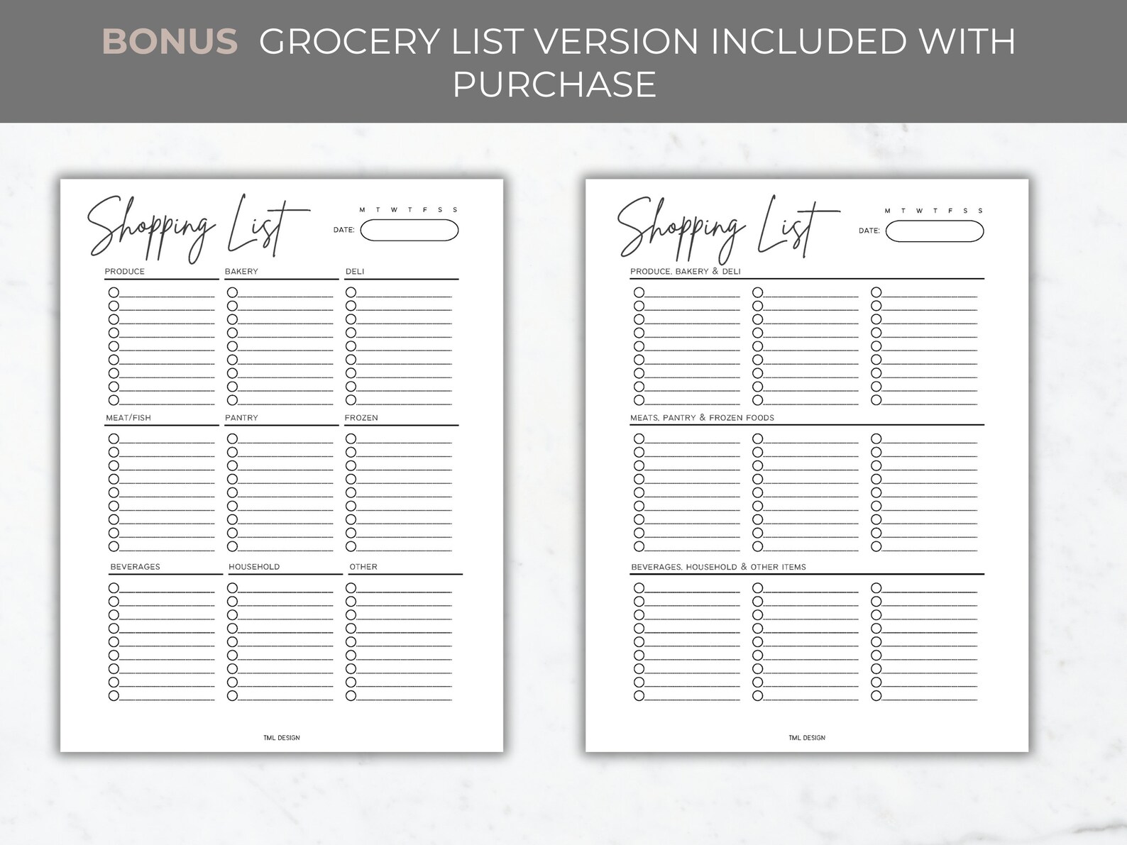 Editable Party Shopping List Printable Event Recipe Grocery - Etsy
