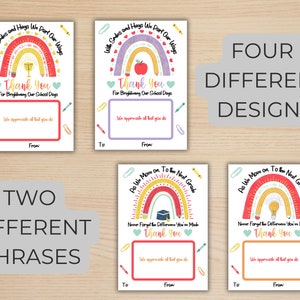 End of Year Teacher Gift Card Holder Printable Teacher Appreciation ...