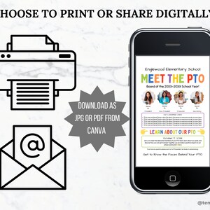 Meet the PTA Flyer Meet the PTO Template Meet the Pto Board Handout ...