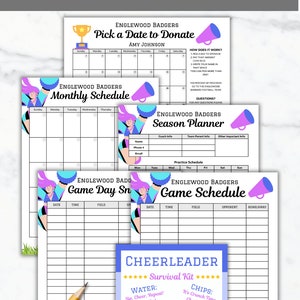 Cheer Planner and Survival Kit Bundle Pick a Date to Donate Fundraiser ...