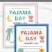 Pajama Day School Spirit Flyer PTO Template Pajama Day Fundraiser ...