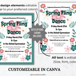 Spring Fling Invite Flyer Neighborhood Event Invitation Office Party ...